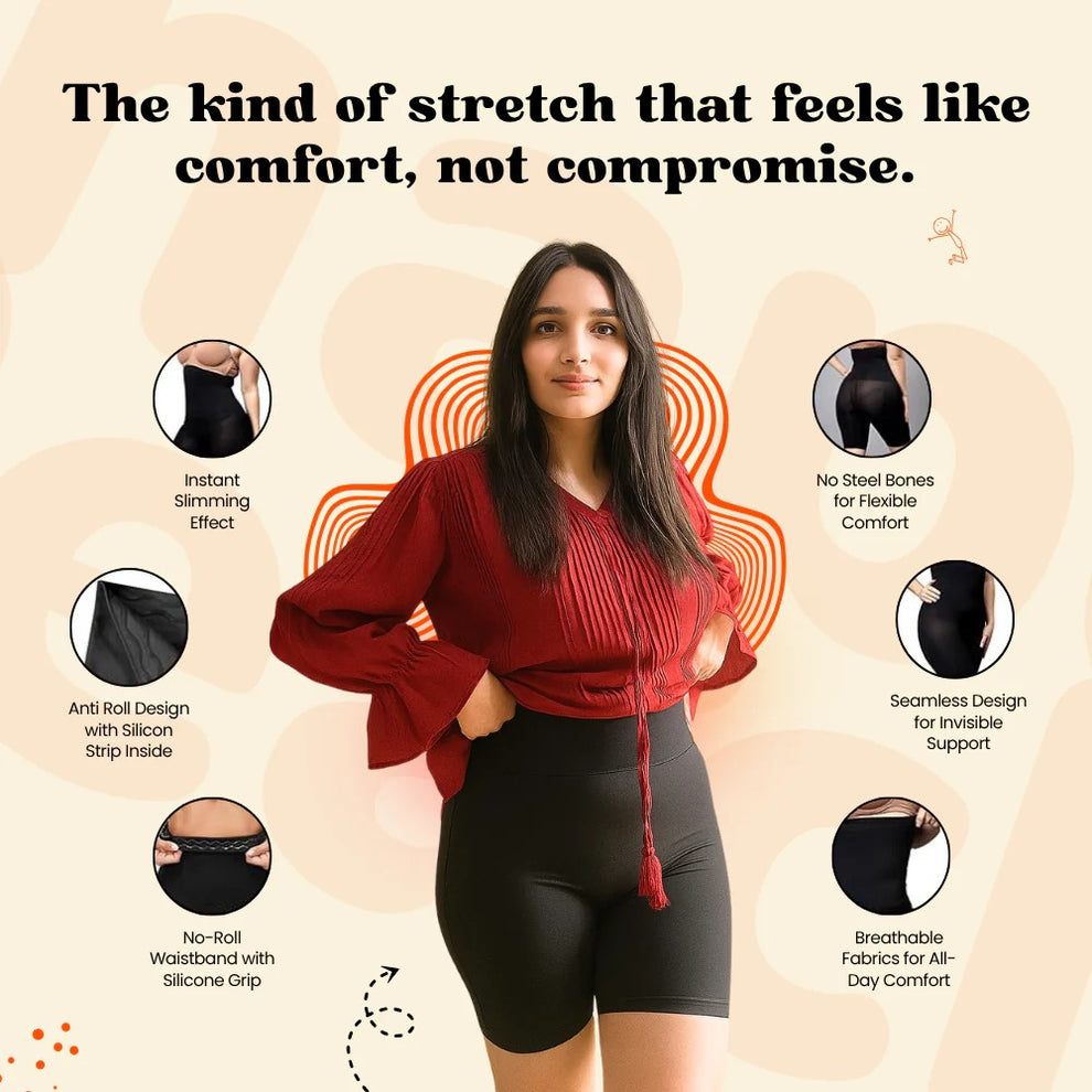 4-in-1 Shaper - Quick Slim Shape Wear Tummy, Back, Thighs, Hips - High ...